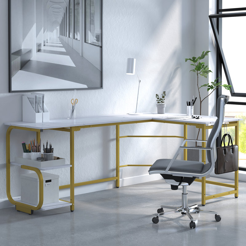 Everly Quinn Violetrose 72.82'' Desk & Reviews - Wayfair Canada